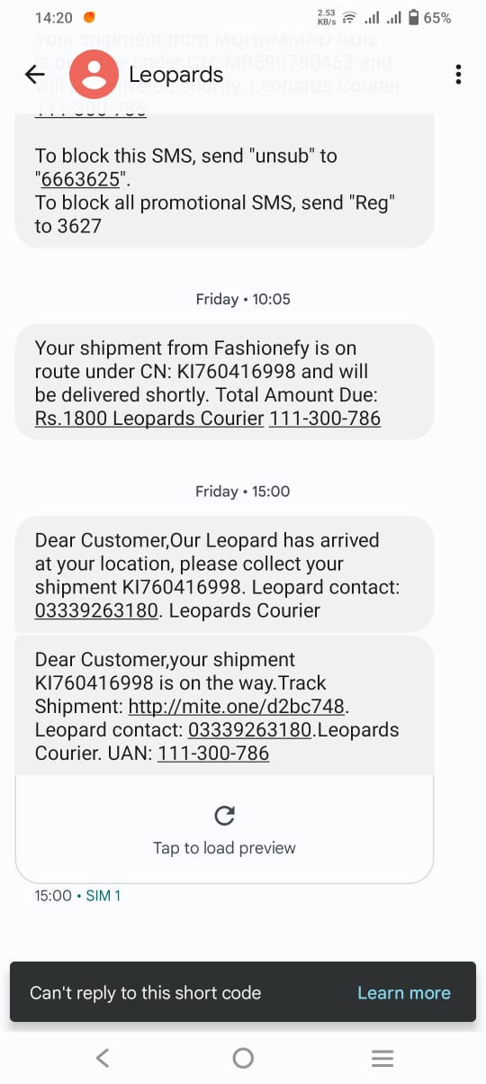 Leopards Courier Complaints and Reviews | Submit a Complaint