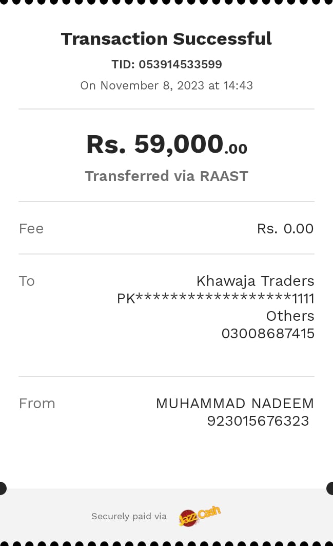 IBFT Payment issue | Complaint.pk